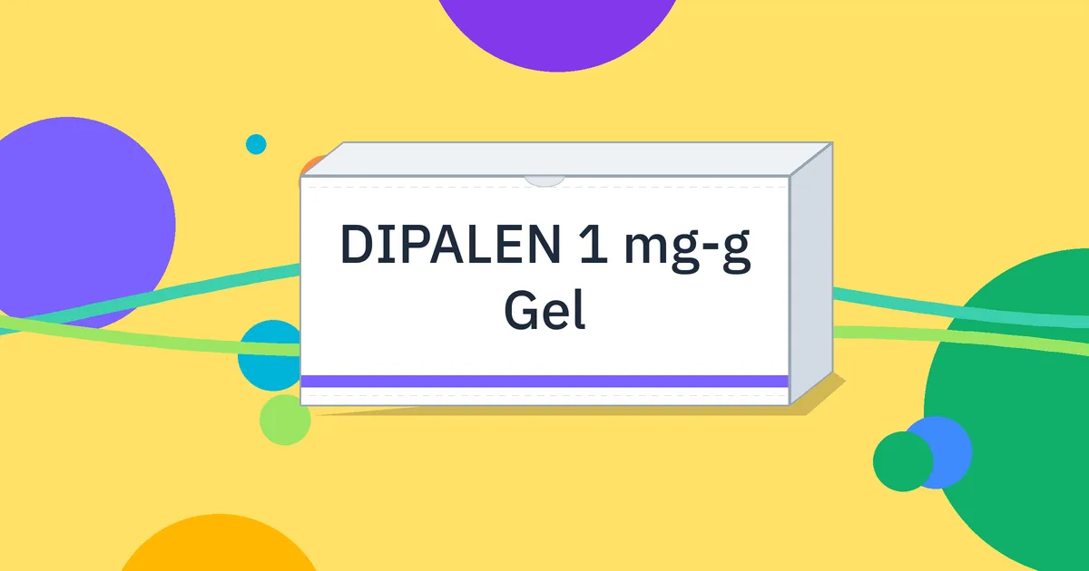Symbolbild: Packung mit der Aufschrift DIPALEN 1 mg-g Gel (PZN 11345742) – Verfügbarkeit und Bezug in Apotheken in Frankfurt am Main