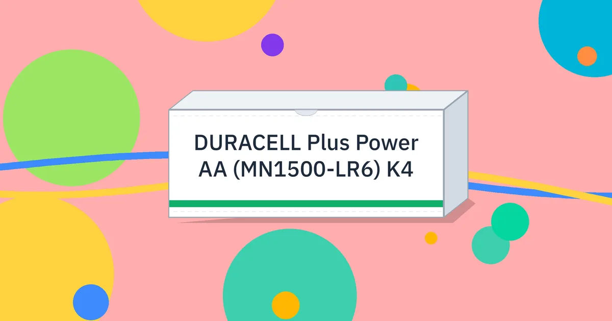 Symbolbild: Packung mit der Aufschrift DURACELL Plus Power AA (MN1500-LR6) K4 (PZN 09507574) – Verfügbarkeit und Bezug in Apotheken in Frankfurt am Main
