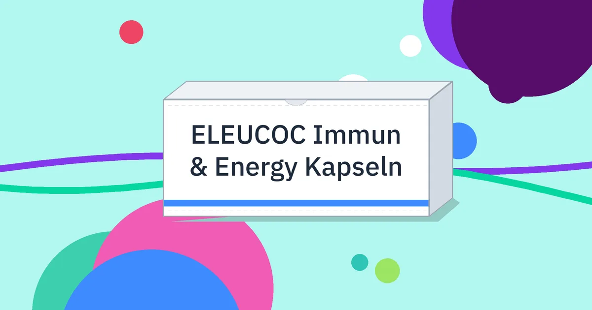 Symbolbild: Packung mit der Aufschrift ELEUCOC Immun & Energy Kapseln (PZN 18219911) – Verfügbarkeit und Bezug in Apotheken in Frankfurt am Main