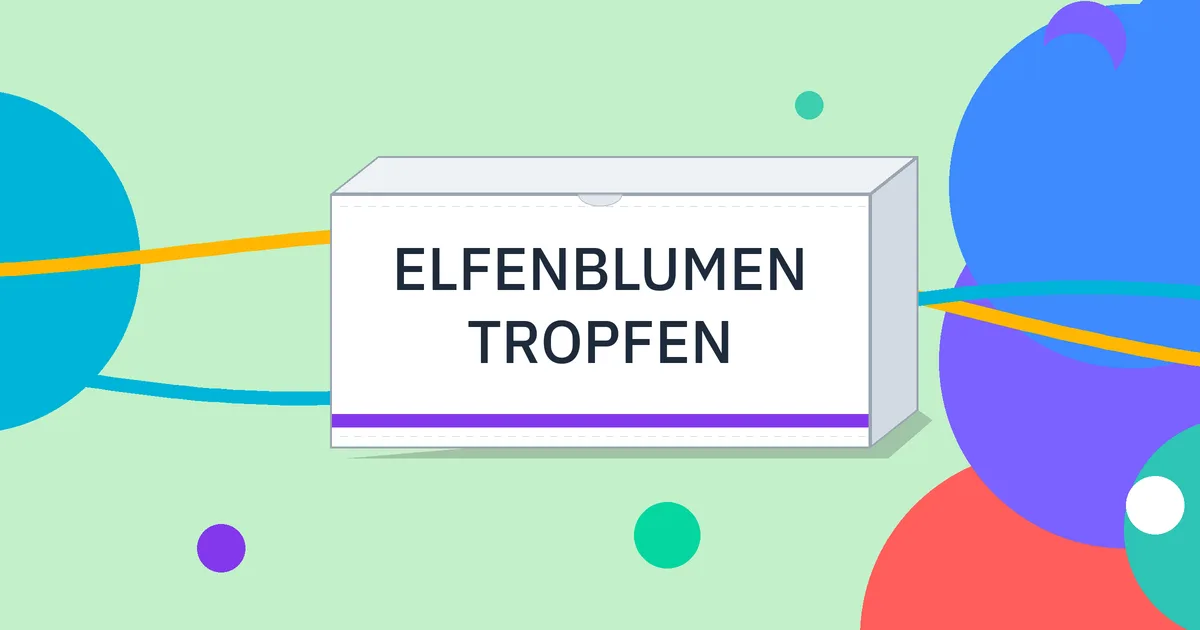 Symbolbild: Packung mit der Aufschrift ELFENBLUMEN TROPFEN (PZN 14127589) – Verfügbarkeit und Bezug in Apotheken in Frankfurt am Main