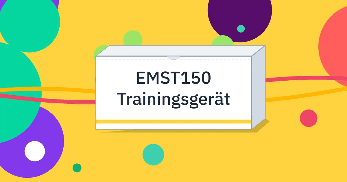 Symbolbild: Packung mit der Aufschrift EMST150 Trainingsgerät (PZN 16888950) – Verfügbarkeit und Bezug in Apotheken in Frankfurt am Main