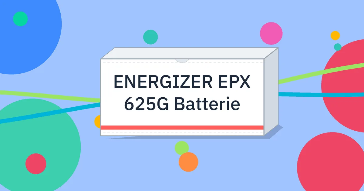 Symbolbild: Packung mit der Aufschrift ENERGIZER EPX 625G Batterie (PZN 00806660) – Verfügbarkeit und Bezug in Apotheken in Frankfurt am Main