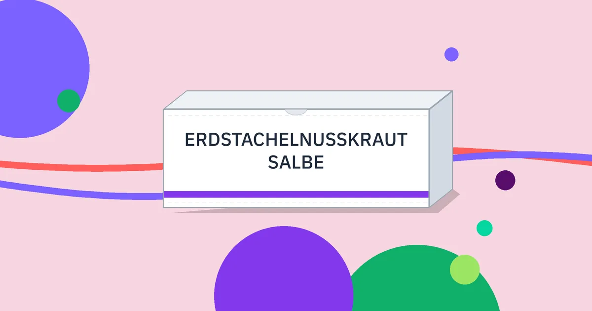 Symbolbild: Packung mit der Aufschrift ERDSTACHELNUSSKRAUT SALBE (PZN 18091084) – Verfügbarkeit und Bezug in Apotheken in Frankfurt am Main