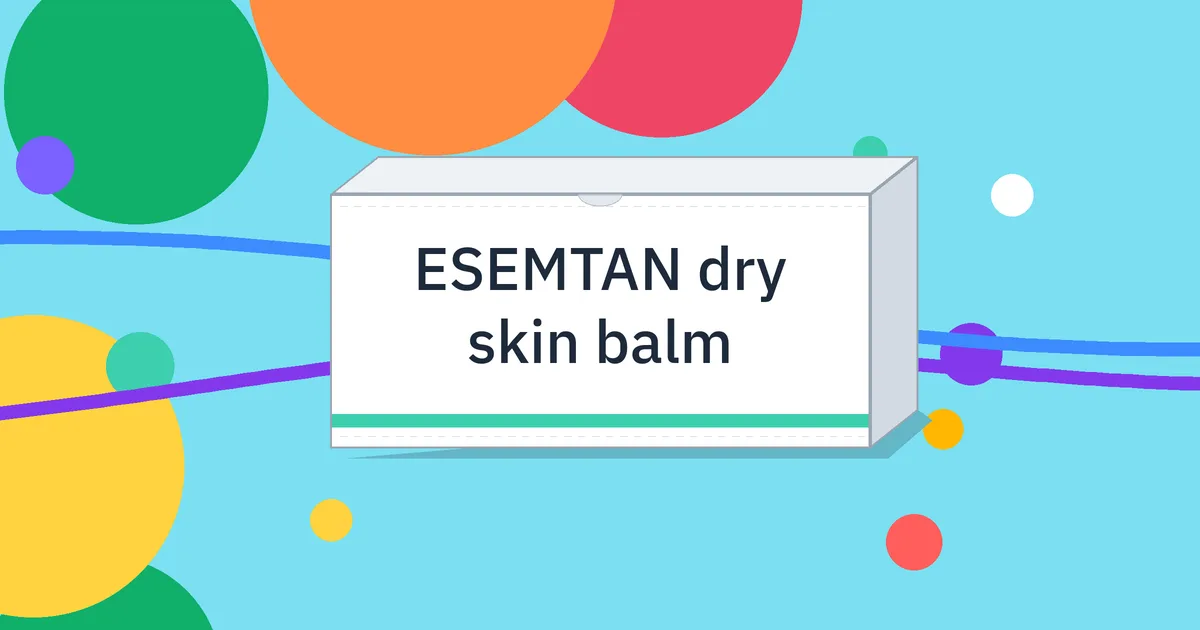 Symbolbild: Packung mit der Aufschrift ESEMTAN dry skin balm (PZN 11729661) – Verfügbarkeit und Bezug in Apotheken in Frankfurt am Main