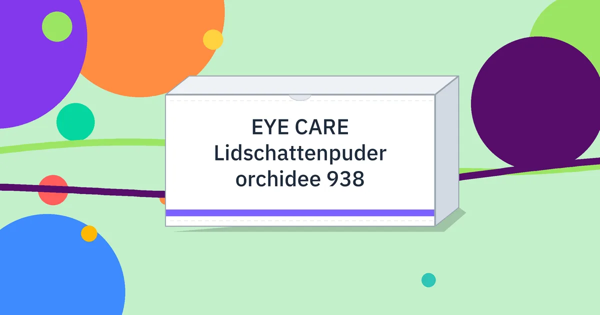 Symbolbild: Packung mit der Aufschrift EYE CARE Lidschattenpuder orchidee 938 (PZN 14201759) – Verfügbarkeit und Bezug in Apotheken in Frankfurt am Main