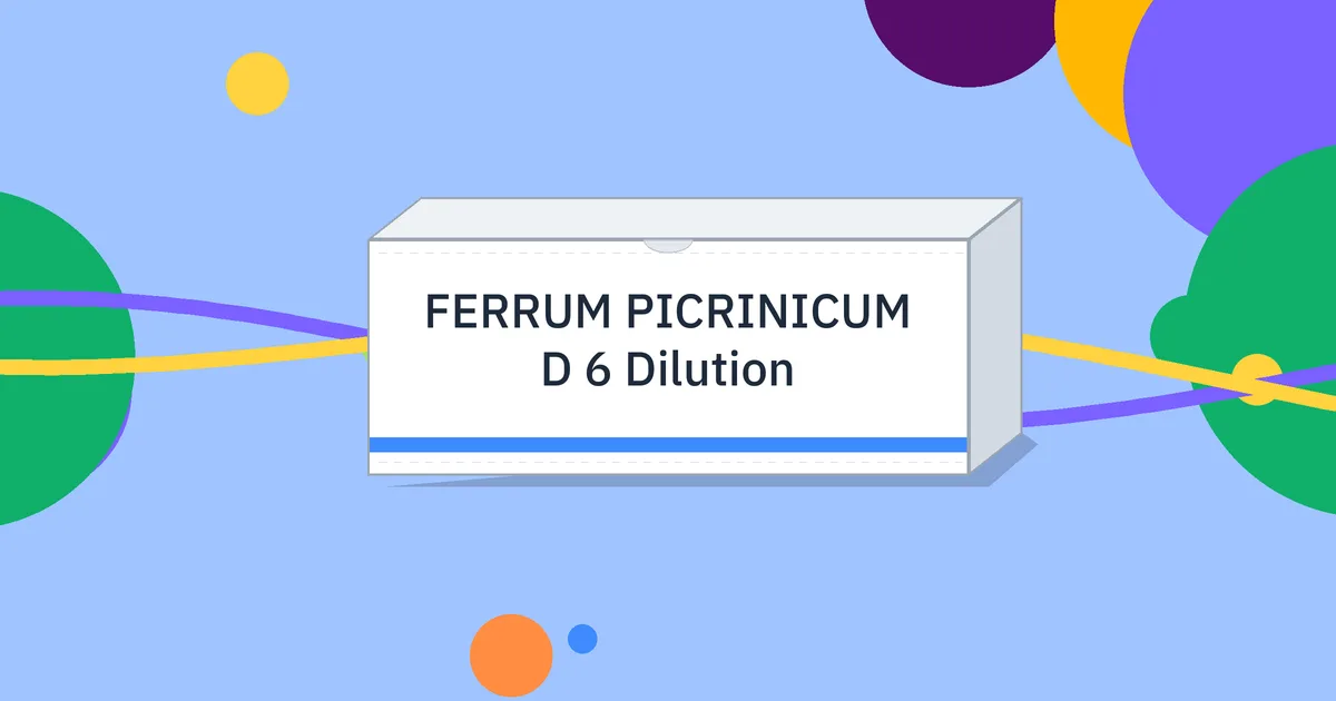 Symbolbild: Packung mit der Aufschrift FERRUM PICRINICUM D 6 Dilution (PZN 02613847) – Verfügbarkeit und Bezug in Apotheken in Frankfurt am Main
