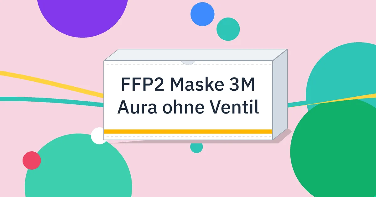 Symbolbild: Packung mit der Aufschrift FFP2 Maske 3M Aura ohne Ventil (PZN 17944840) – Verfügbarkeit und Bezug in Apotheken in Frankfurt am Main