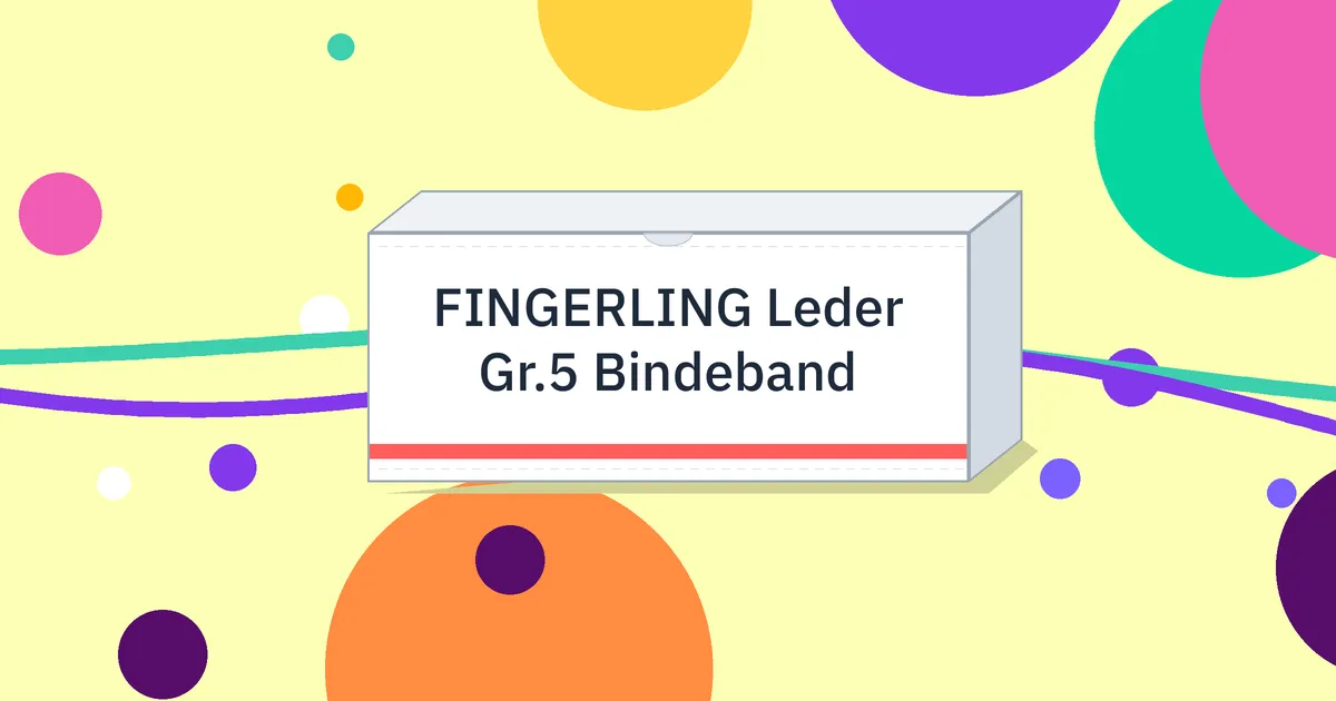Symbolbild: Packung mit der Aufschrift FINGERLING Leder Gr.5 Bindeband (PZN 03236884) – Verfügbarkeit und Bezug in Apotheken in Frankfurt am Main