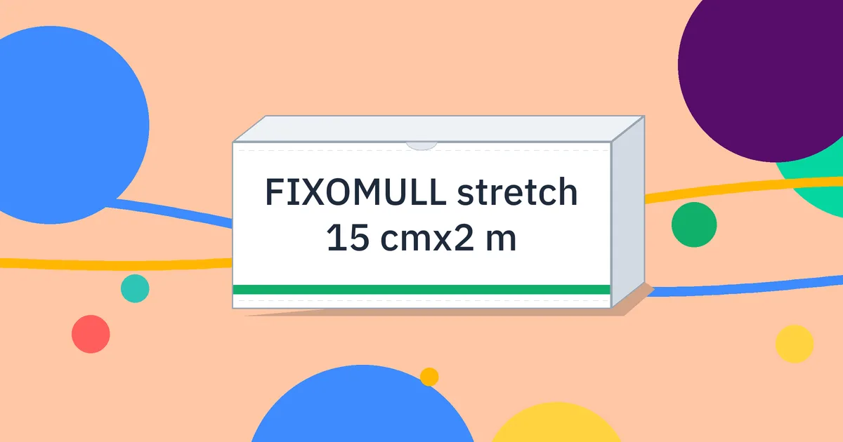 Symbolbild: Packung mit der Aufschrift FIXOMULL stretch 15 cmx2 m (PZN 12892535) – Verfügbarkeit und Bezug in Apotheken in Frankfurt am Main