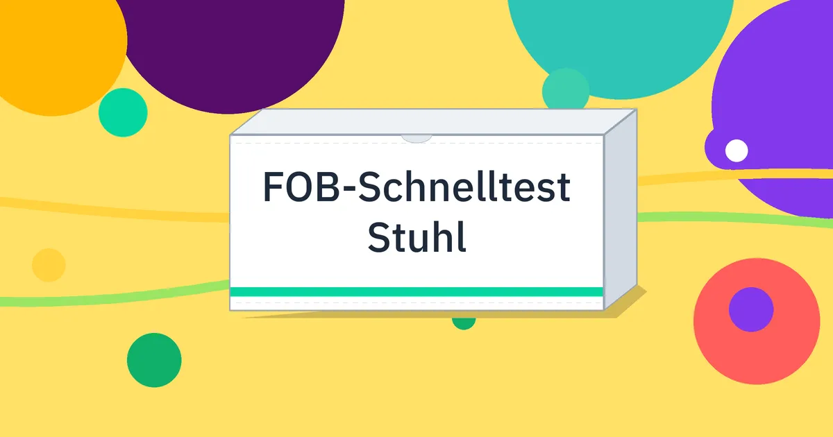 Symbolbild: Packung mit der Aufschrift FOB-Schnelltest Stuhl (PZN 19850735) – Verfügbarkeit und Bezug in Apotheken in Frankfurt am Main