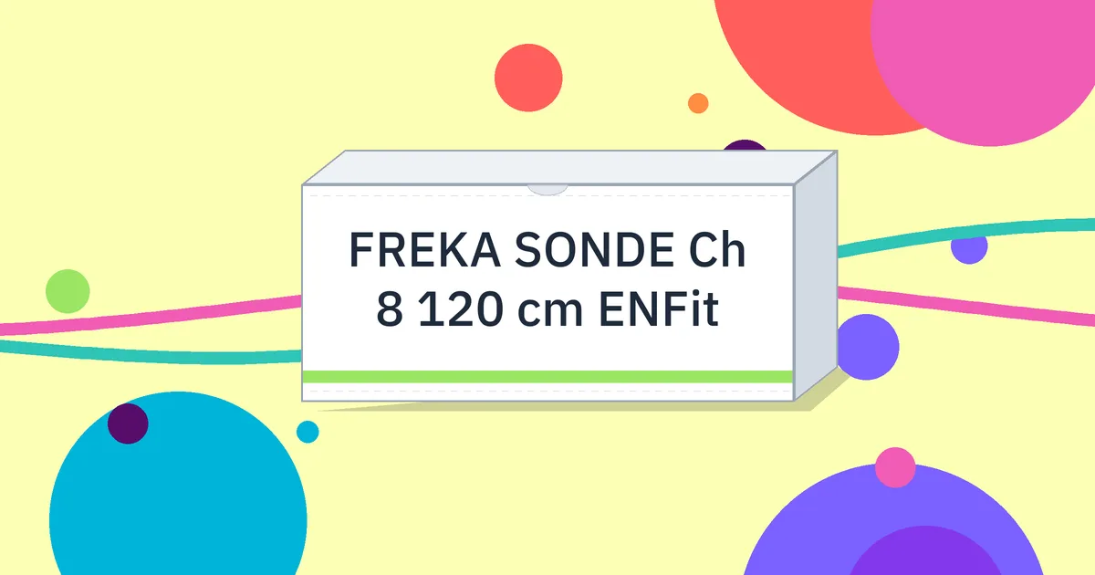 Symbolbild: Packung mit der Aufschrift FREKA SONDE Ch 8 120 cm ENFit (PZN 11345417) – Verfügbarkeit und Bezug in Apotheken in Frankfurt am Main