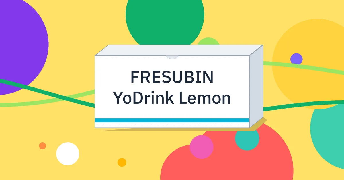 Symbolbild: Packung mit der Aufschrift FRESUBIN YoDrink Lemon (PZN 13703223) – Verfügbarkeit und Bezug in Apotheken in Frankfurt am Main