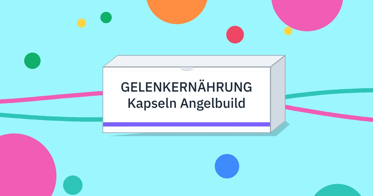 Symbolbild: Packung mit der Aufschrift GELENKERNÄHRUNG Kapseln Angelbuild (PZN 20132270) – Verfügbarkeit und Bezug in Apotheken in Frankfurt am Main