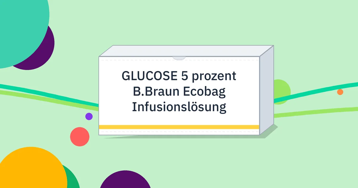 Symbolbild: Packung mit der Aufschrift GLUCOSE 5 prozent B.Braun Ecobag Infusionslösung (PZN 03705356) – Verfügbarkeit und Bezug in Apotheken in Frankfurt am Main