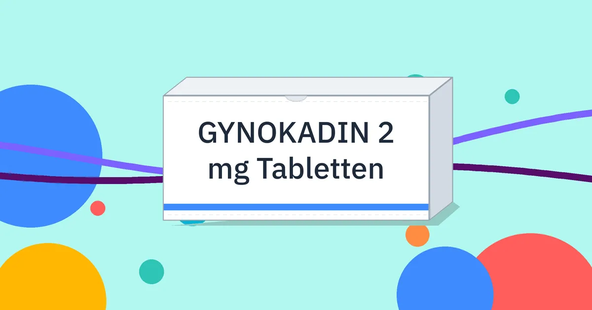 Symbolbild: Packung mit der Aufschrift GYNOKADIN 2 mg Tabletten (PZN 01479393) – Verfügbarkeit und Bezug in Apotheken in Frankfurt am Main
