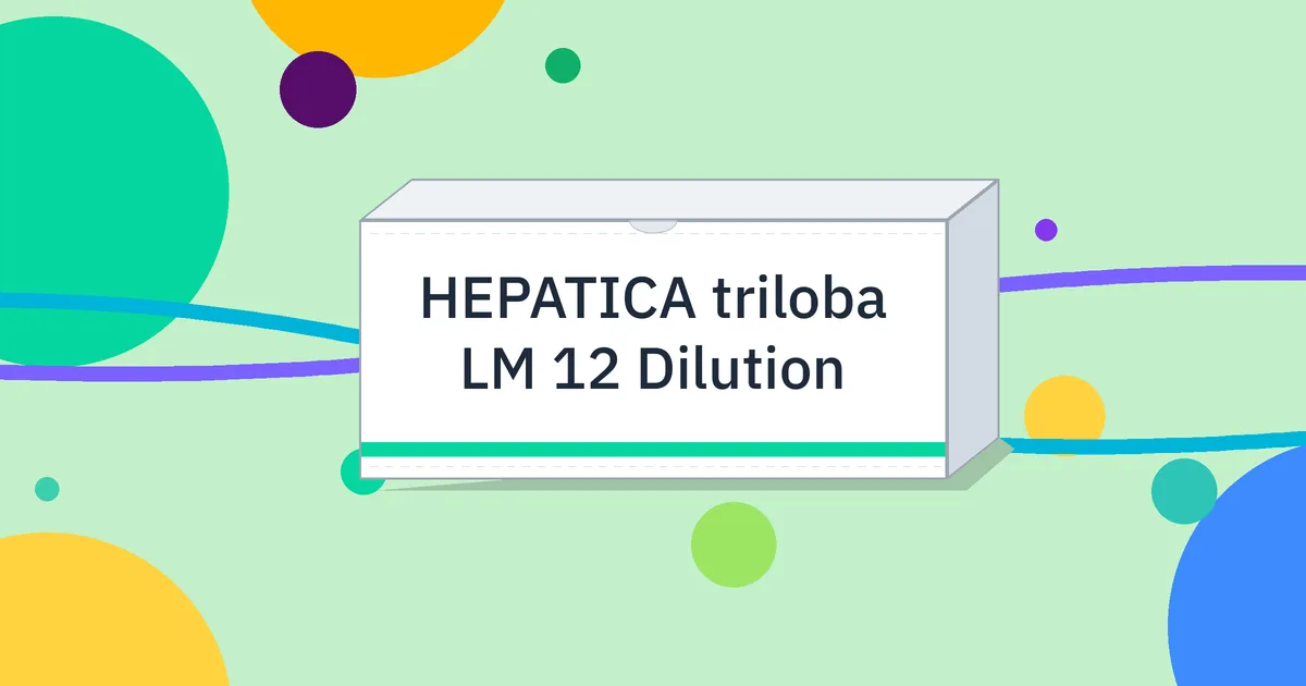 Symbolbild: Packung mit der Aufschrift HEPATICA triloba LM 12 Dilution (PZN 13552103) – Verfügbarkeit und Bezug in Apotheken in Frankfurt am Main