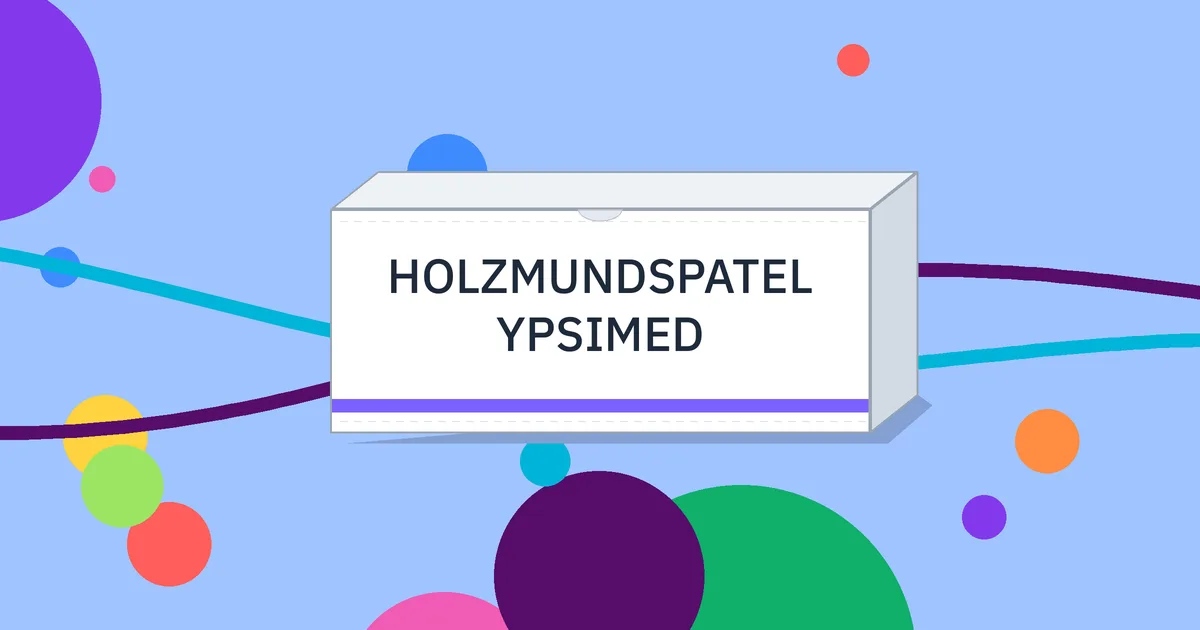 Symbolbild: Packung mit der Aufschrift HOLZMUNDSPATEL YPSIMED (PZN 03746668) – Verfügbarkeit und Bezug in Apotheken in Frankfurt am Main