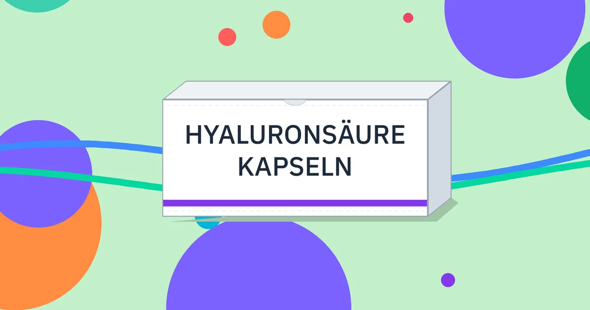Symbolbild: Packung mit der Aufschrift HYALURONSÄURE KAPSELN (PZN 07575666) – Verfügbarkeit und Bezug in Apotheken in Frankfurt am Main