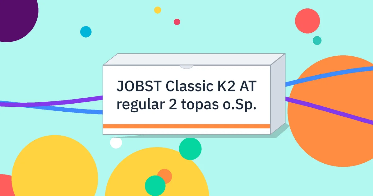 Symbolbild: Packung mit der Aufschrift JOBST Classic K2 AT regular 2 topas o.Sp. (PZN 13069140) – Verfügbarkeit und Bezug in Apotheken in Frankfurt am Main