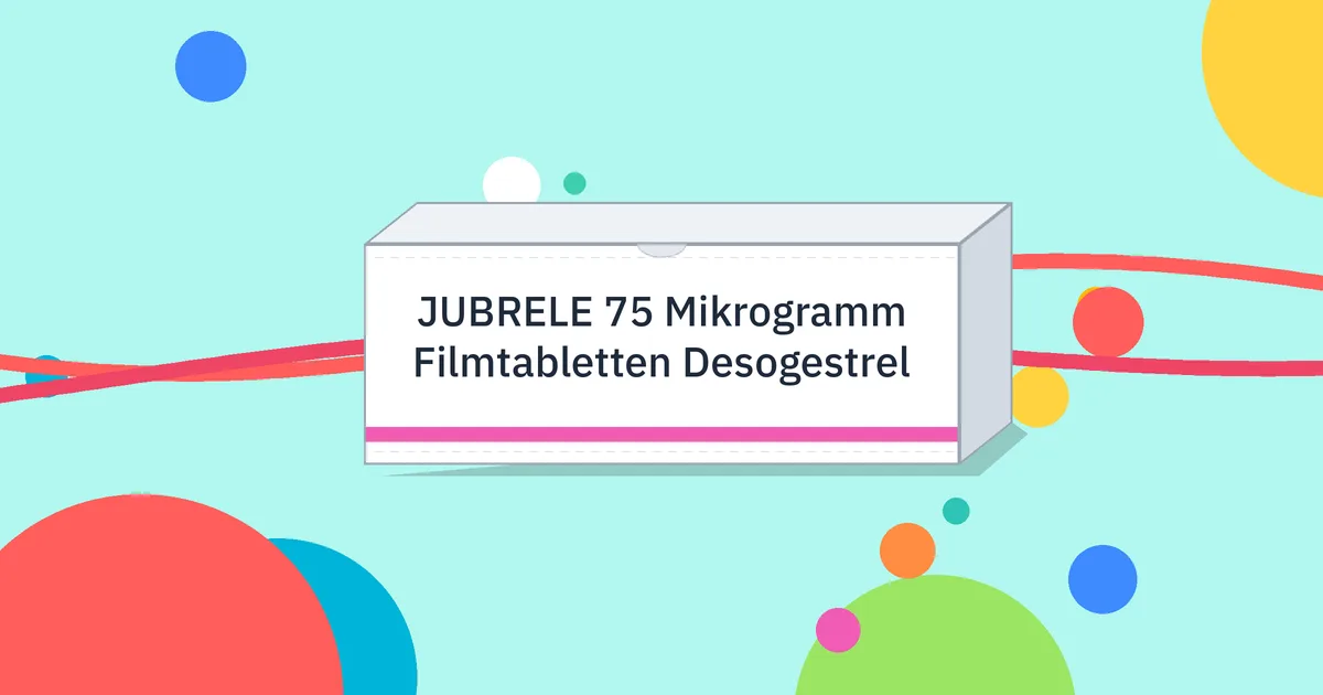 Symbolbild: Packung mit der Aufschrift JUBRELE 75 Mikrogramm Filmtabletten Desogestrel (PZN 09475236) – Verfügbarkeit und Bezug in Apotheken in Frankfurt am Main