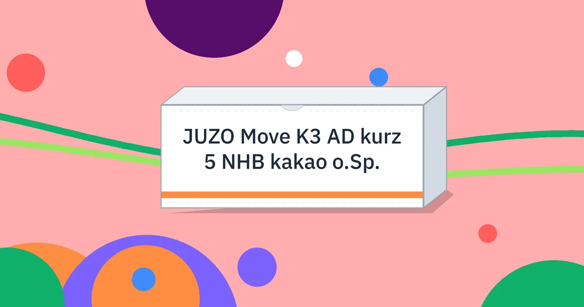 Symbolbild: Packung mit der Aufschrift JUZO Move K3 AD kurz 5 NHB kakao o.Sp. (PZN 18572843) – Verfügbarkeit und Bezug in Apotheken in Frankfurt am Main