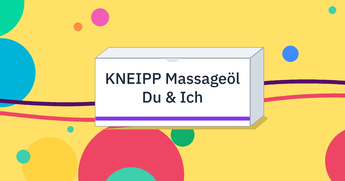 Symbolbild: Packung mit der Aufschrift KNEIPP Massageöl Du & Ich (PZN 19725237) – Verfügbarkeit und Bezug in Apotheken in Frankfurt am Main
