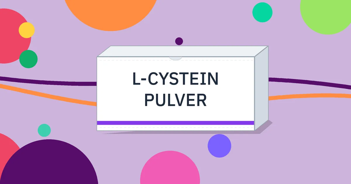 Symbolbild: Packung mit der Aufschrift L-CYSTEIN PULVER (PZN 01004158) – Verfügbarkeit und Bezug in Apotheken in Frankfurt am Main