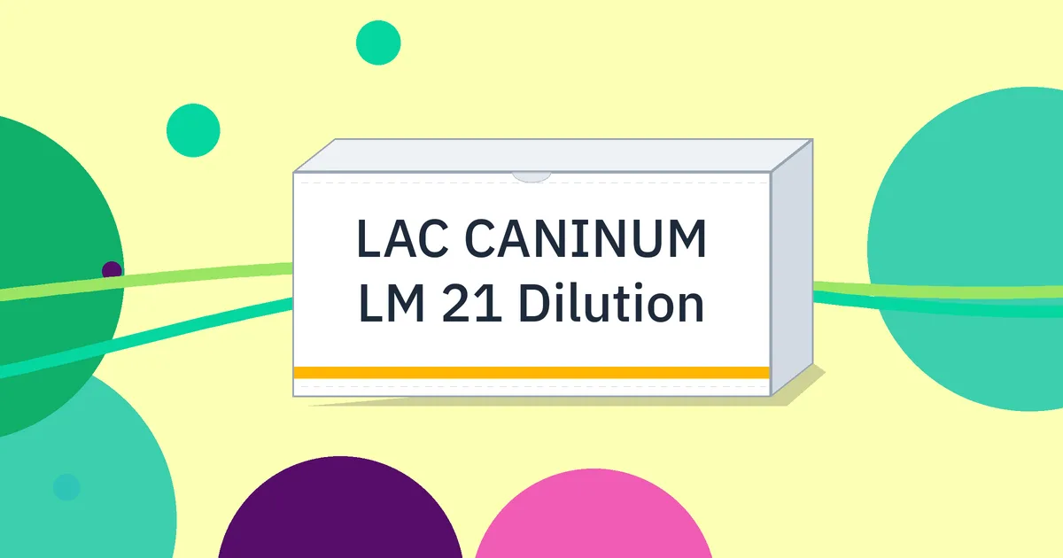 Symbolbild: Packung mit der Aufschrift LAC CANINUM LM 21 Dilution (PZN 12929014) – Verfügbarkeit und Bezug in Apotheken in Frankfurt am Main
