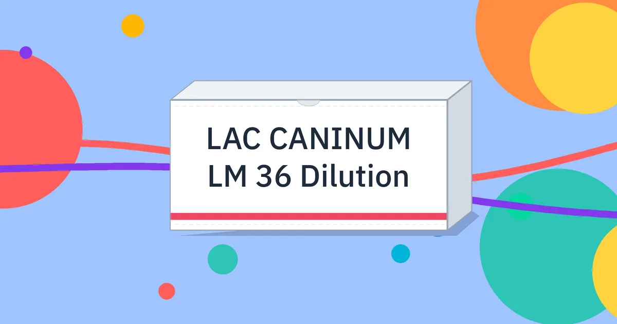 Symbolbild: Packung mit der Aufschrift LAC CANINUM LM 36 Dilution (PZN 12929126) – Verfügbarkeit und Bezug in Apotheken in Frankfurt am Main