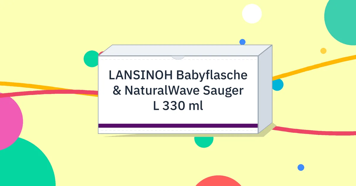 Symbolbild: Packung mit der Aufschrift LANSINOH Babyflasche & NaturalWave Sauger L 330 ml (PZN 20310429) – Verfügbarkeit und Bezug in Apotheken in Frankfurt am Main