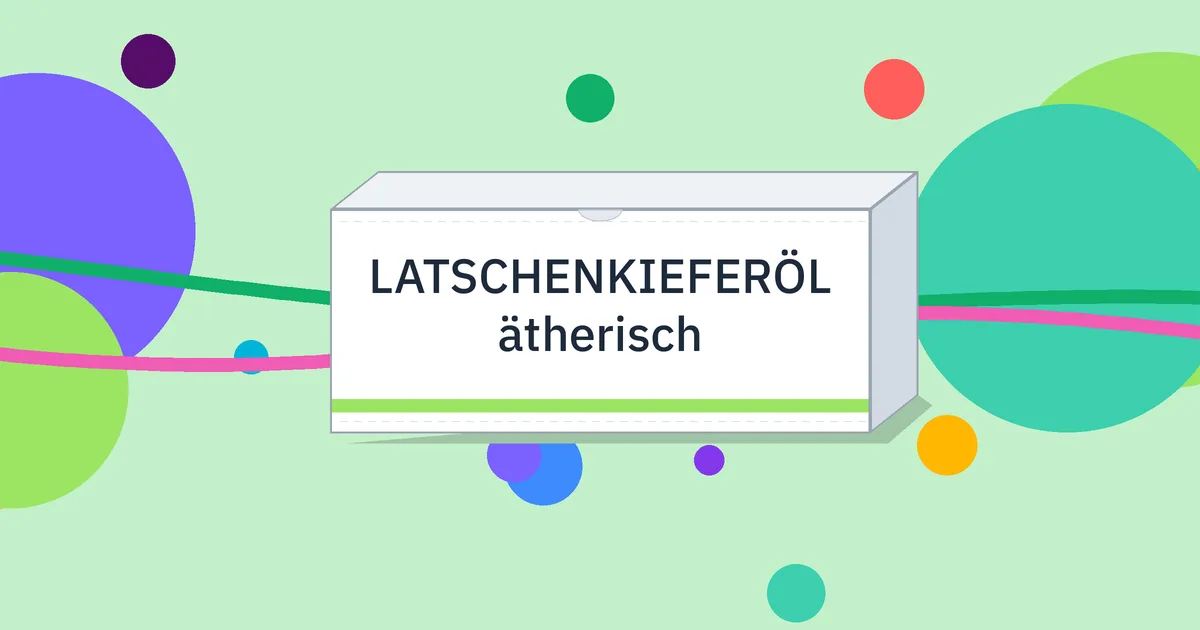 Symbolbild: Packung mit der Aufschrift LATSCHENKIEFERÖL ätherisch (PZN 15236843) – Verfügbarkeit und Bezug in Apotheken in Frankfurt am Main