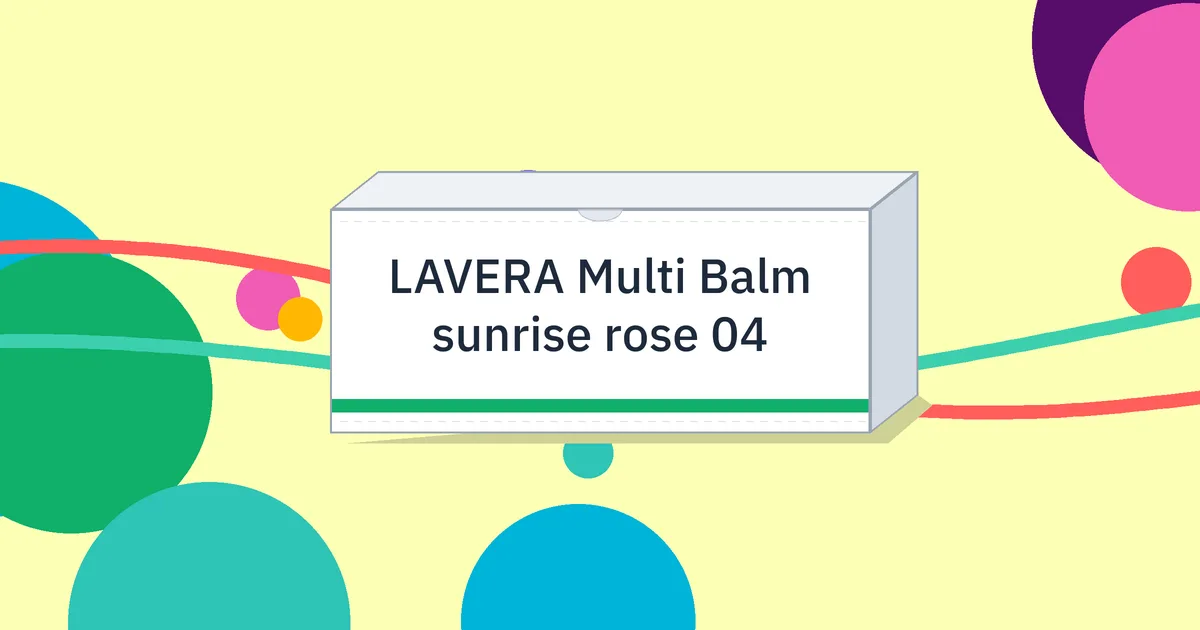 Symbolbild: Packung mit der Aufschrift LAVERA Multi Balm sunrise rose 04 (PZN 18722538) – Verfügbarkeit und Bezug in Apotheken in Frankfurt am Main