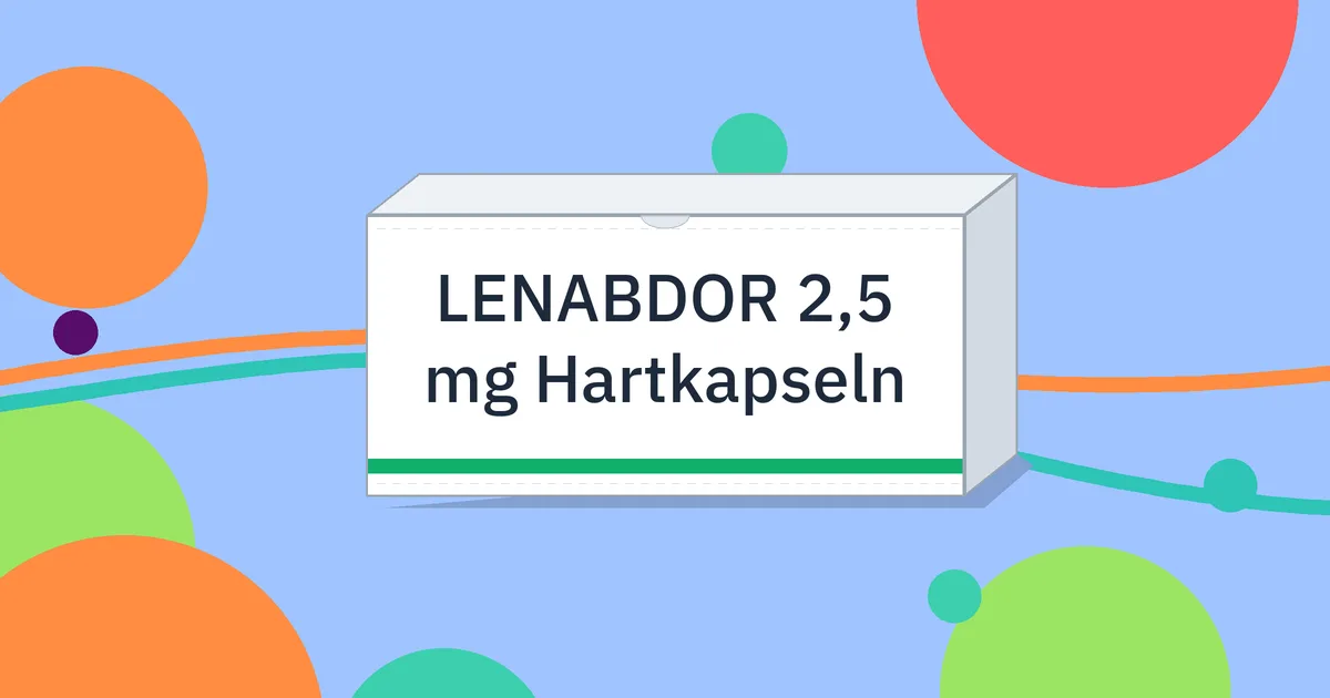 Symbolbild: Packung mit der Aufschrift LENABDOR 2,5 mg Hartkapseln (PZN 17605440) – Verfügbarkeit und Bezug in Apotheken in Frankfurt am Main