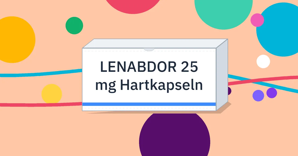 Symbolbild: Packung mit der Aufschrift LENABDOR 25 mg Hartkapseln (PZN 17934505) – Verfügbarkeit und Bezug in Apotheken in Frankfurt am Main