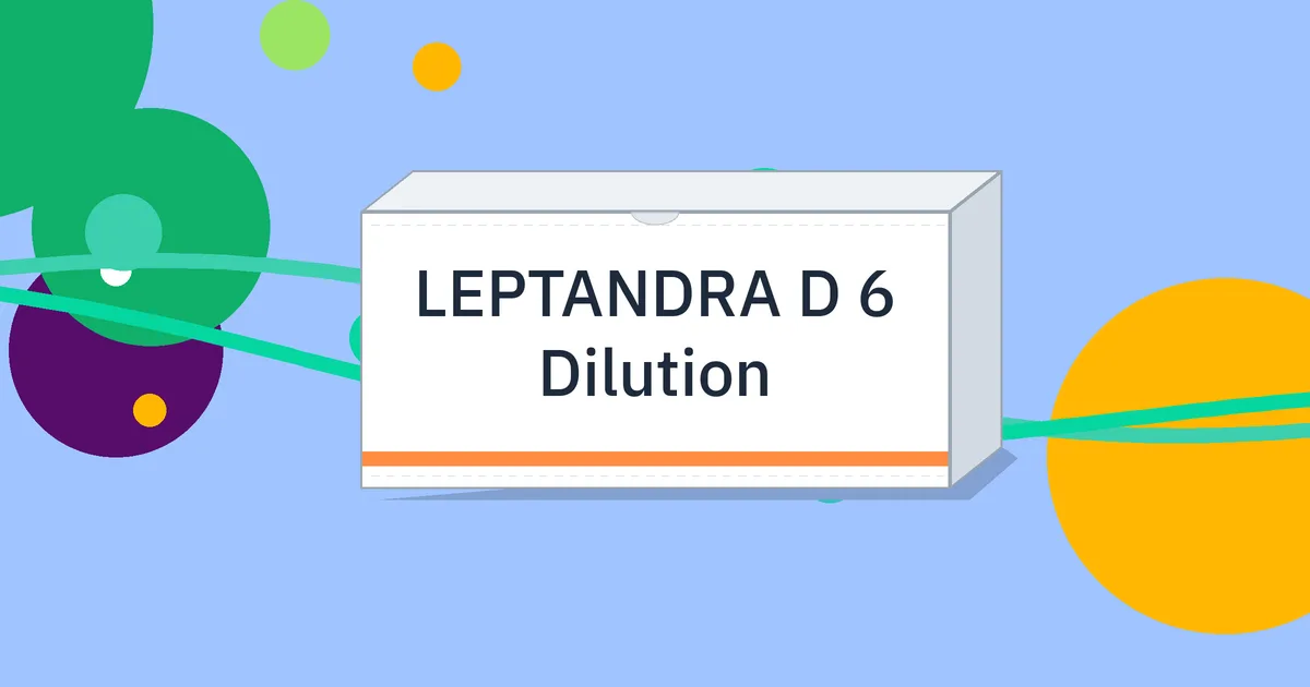 Symbolbild: Packung mit der Aufschrift LEPTANDRA D 6 Dilution (PZN 00623563) – Verfügbarkeit und Bezug in Apotheken in Frankfurt am Main