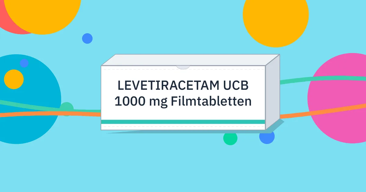 Symbolbild: Packung mit der Aufschrift LEVETIRACETAM UCB 1000 mg Filmtabletten (PZN 07611161) – Verfügbarkeit und Bezug in Apotheken in Frankfurt am Main