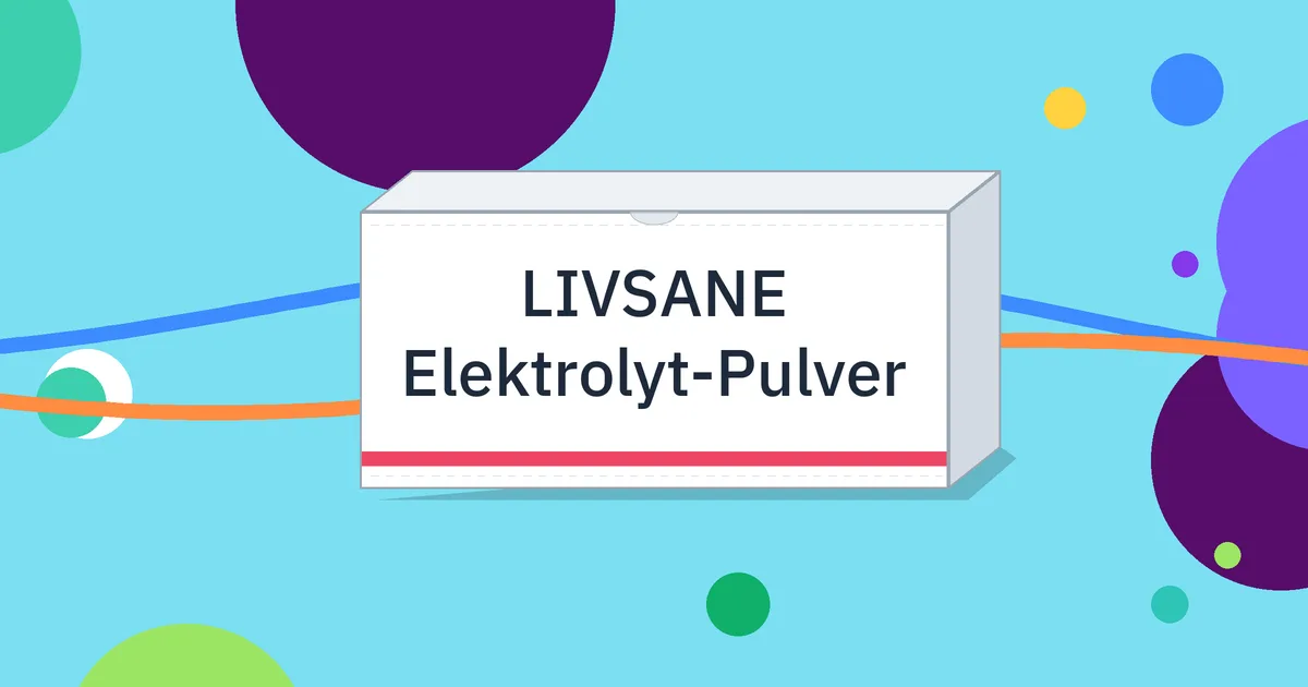 Symbolbild: Packung mit der Aufschrift LIVSANE Elektrolyt-Pulver (PZN 18807140) – Verfügbarkeit und Bezug in Apotheken in Frankfurt am Main