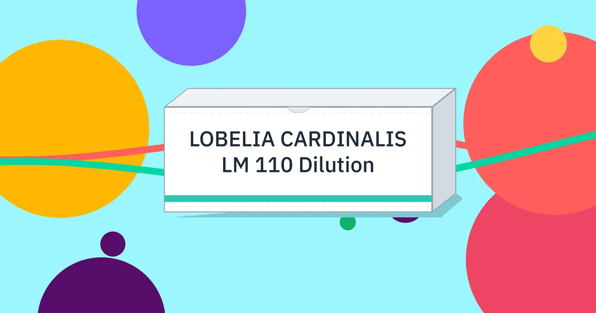 Symbolbild: Packung mit der Aufschrift LOBELIA CARDINALIS LM 110 Dilution (PZN 13533206) – Verfügbarkeit und Bezug in Apotheken in Frankfurt am Main