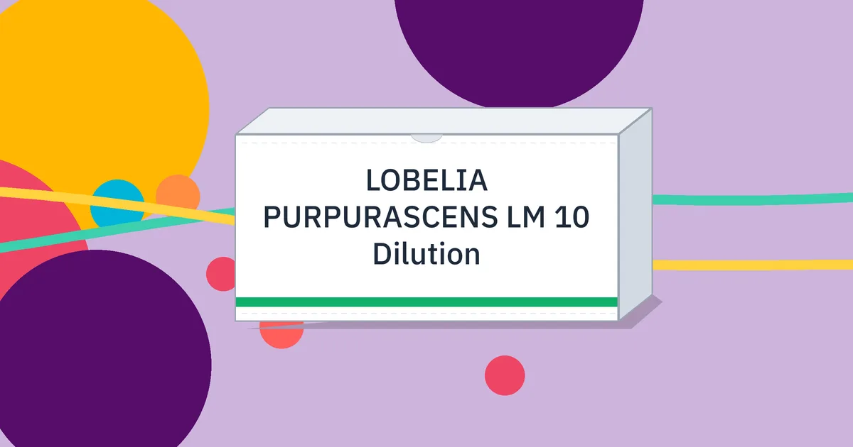 Symbolbild: Packung mit der Aufschrift LOBELIA PURPURASCENS LM 10 Dilution (PZN 13534281) – Verfügbarkeit und Bezug in Apotheken in Frankfurt am Main