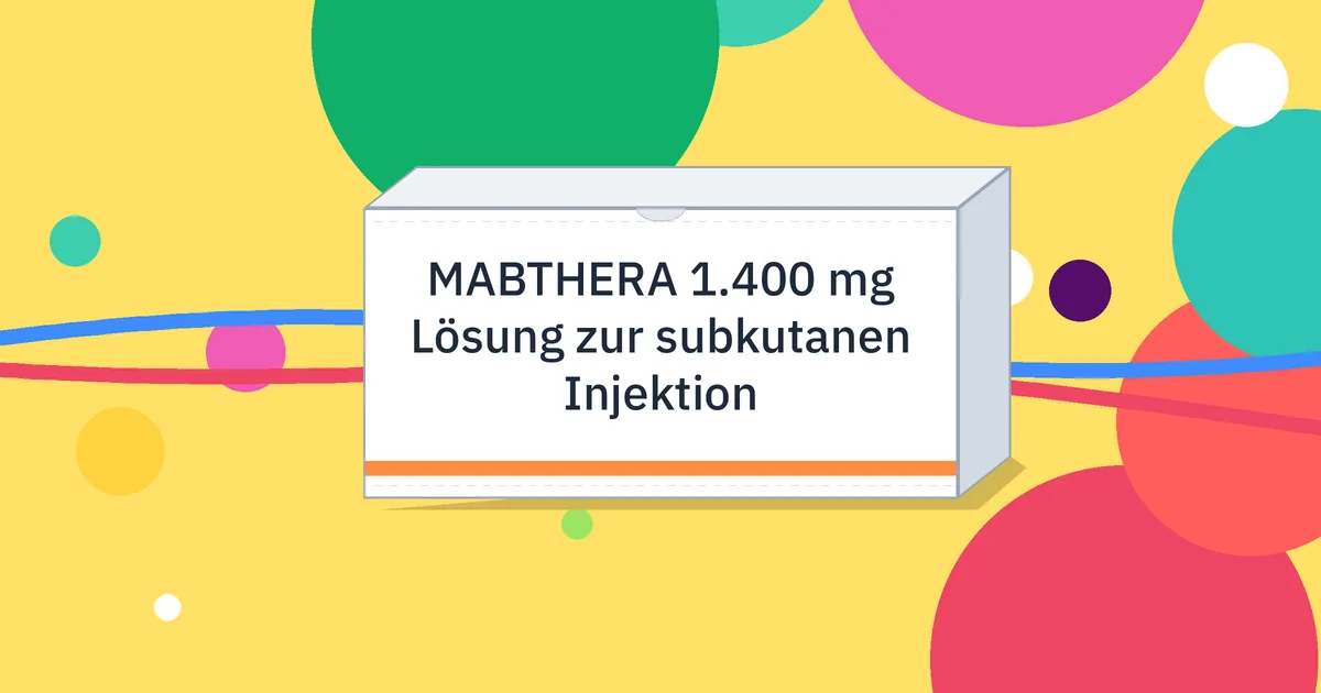Symbolbild: Packung mit der Aufschrift MABTHERA 1.400 mg Lösung zur subkutanen Injektion (PZN 02338298) – Verfügbarkeit und Bezug in Apotheken in Frankfurt am Main