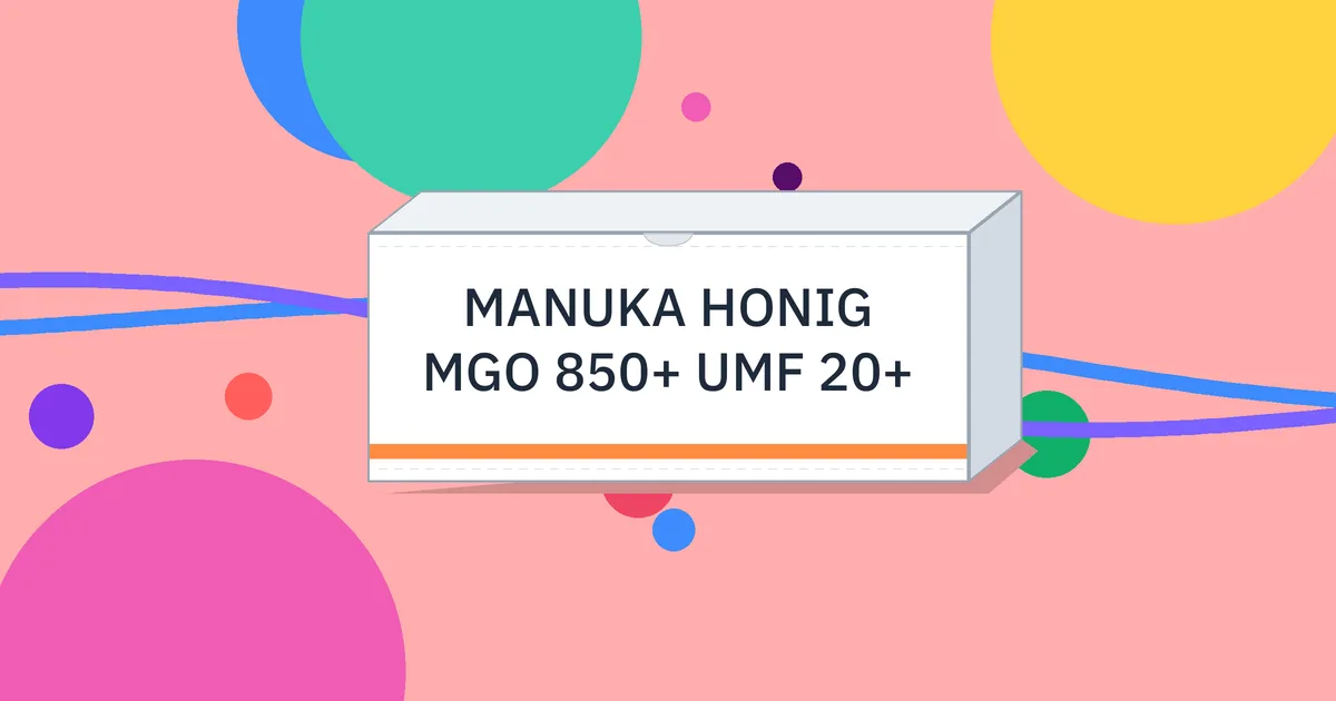 Symbolbild: Packung mit der Aufschrift MANUKA HONIG MGO 850+ UMF 20+ (PZN 19646845) – Verfügbarkeit und Bezug in Apotheken in Frankfurt am Main