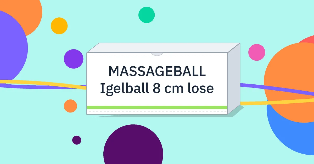 Symbolbild: Packung mit der Aufschrift MASSAGEBALL Igelball 8 cm lose (PZN 00113224) – Verfügbarkeit und Bezug in Apotheken in Frankfurt am Main