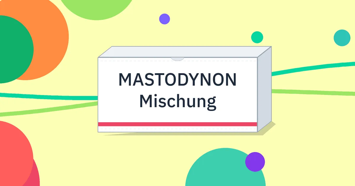 Symbolbild: Packung mit der Aufschrift MASTODYNON Mischung (PZN 07429611) – Verfügbarkeit und Bezug in Apotheken in Frankfurt am Main