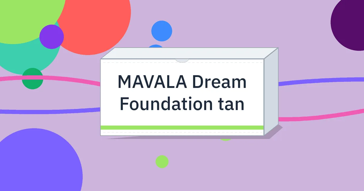 Symbolbild: Packung mit der Aufschrift MAVALA Dream Foundation tan (PZN 20613124) – Verfügbarkeit und Bezug in Apotheken in Frankfurt am Main