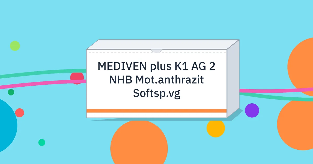 Symbolbild: Packung mit der Aufschrift MEDIVEN plus K1 AG 2 NHB Mot.anthrazit Softsp.vg (PZN 15915136) – Verfügbarkeit und Bezug in Apotheken in Frankfurt am Main