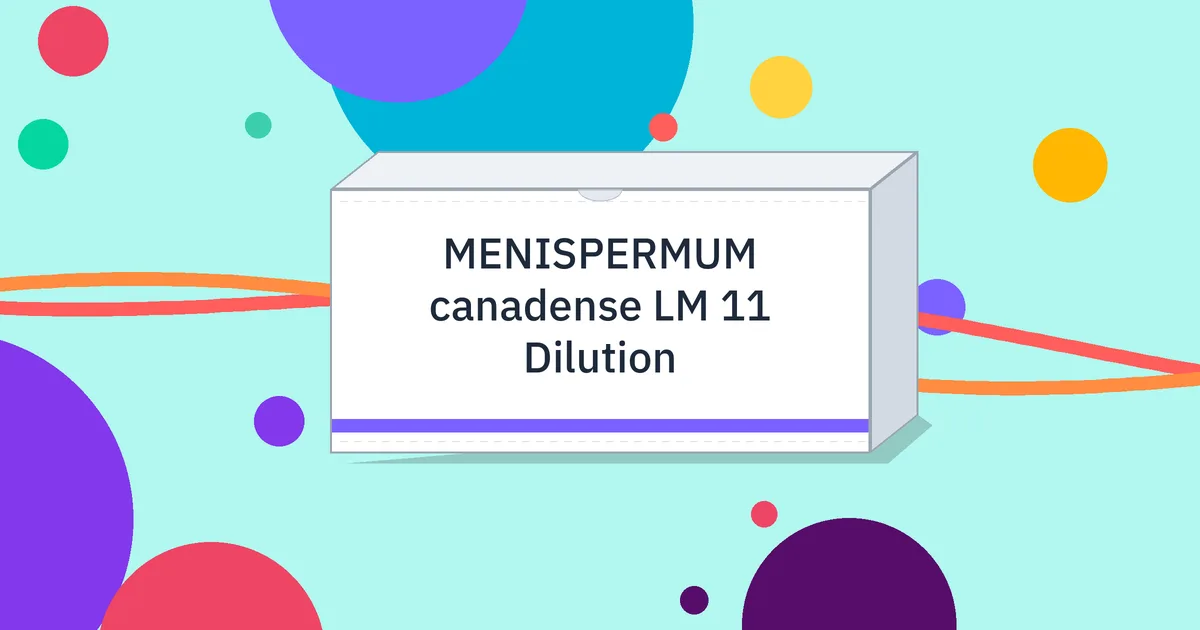 Symbolbild: Packung mit der Aufschrift MENISPERMUM canadense LM 11 Dilution (PZN 13603295) – Verfügbarkeit und Bezug in Apotheken in Frankfurt am Main