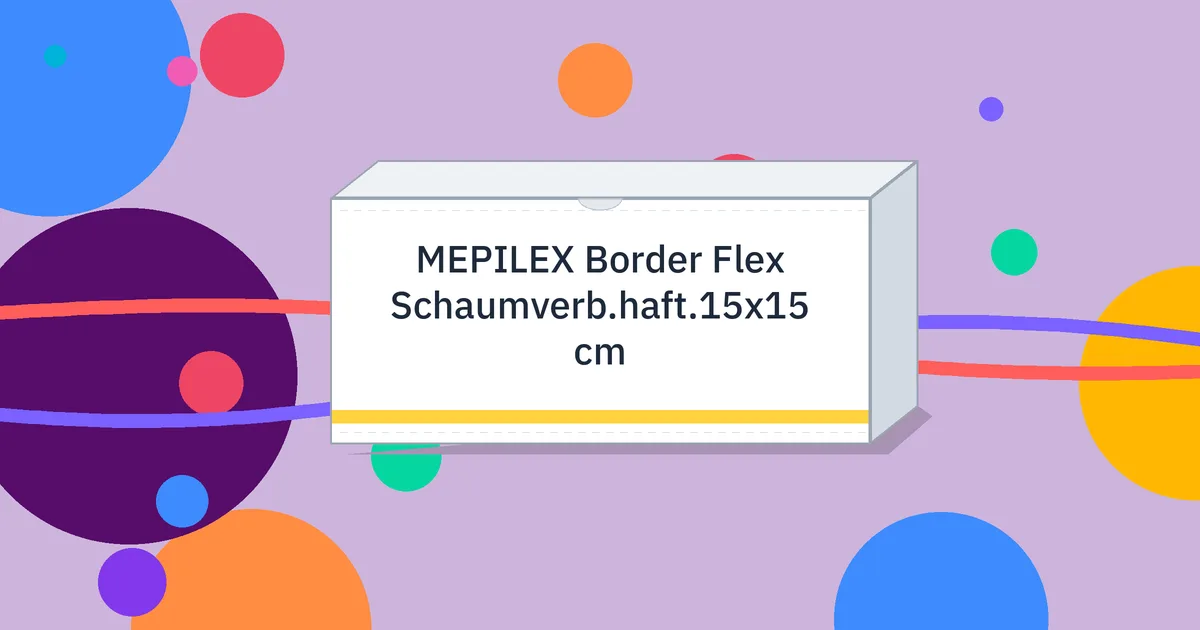 Symbolbild: Packung mit der Aufschrift MEPILEX Border Flex Schaumverb.haft.15x15 cm (PZN 19727058) – Verfügbarkeit und Bezug in Apotheken in Frankfurt am Main