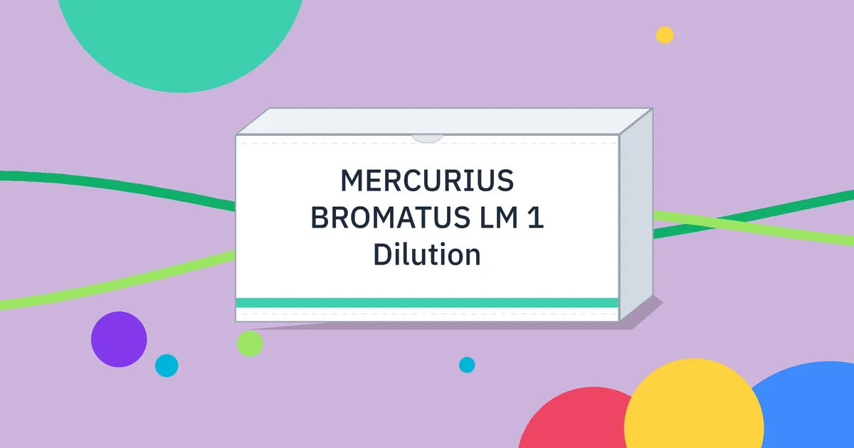 Symbolbild: Packung mit der Aufschrift MERCURIUS BROMATUS LM 1 Dilution (PZN 12948922) – Verfügbarkeit und Bezug in Apotheken in Frankfurt am Main
