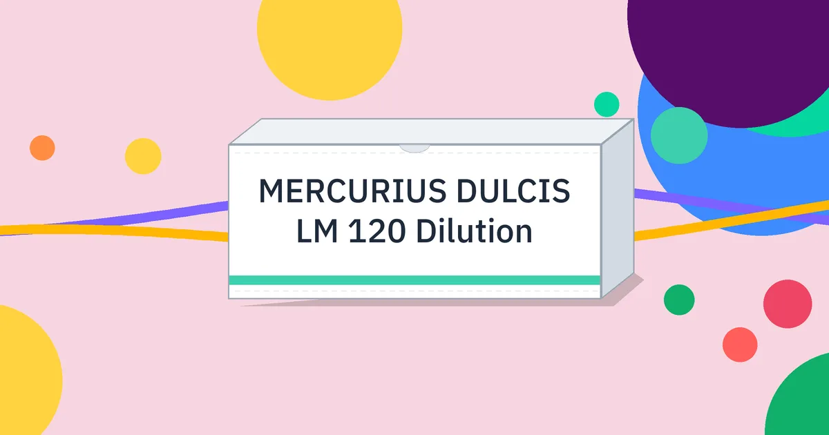 Symbolbild: Packung mit der Aufschrift MERCURIUS DULCIS LM 120 Dilution (PZN 12951686) – Verfügbarkeit und Bezug in Apotheken in Frankfurt am Main