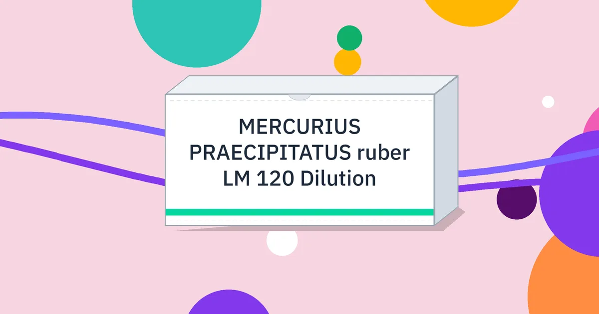 Symbolbild: Packung mit der Aufschrift MERCURIUS PRAECIPITATUS ruber LM 120 Dilution (PZN 12953478) – Verfügbarkeit und Bezug in Apotheken in Frankfurt am Main